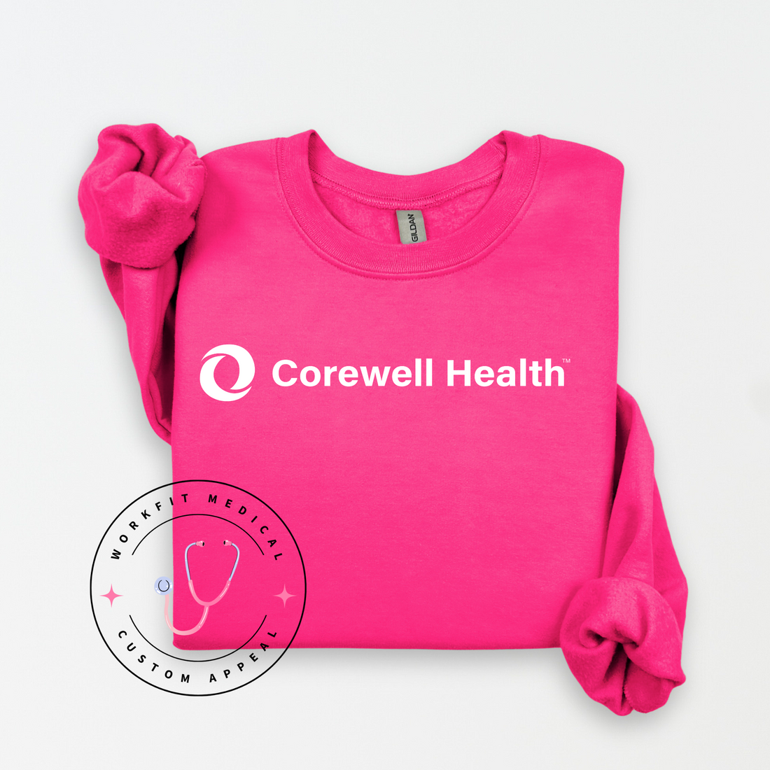 Corewell Health Crewnecks – Work Fit Scrubs